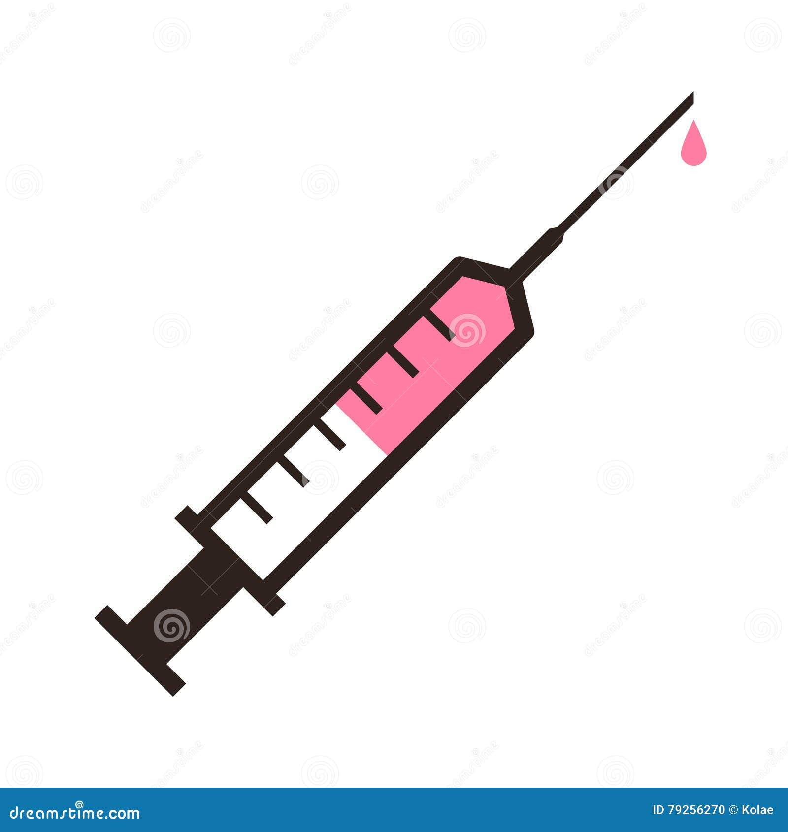 Injection Syringe Icon Cartoon Vector | CartoonDealer.com #79434077