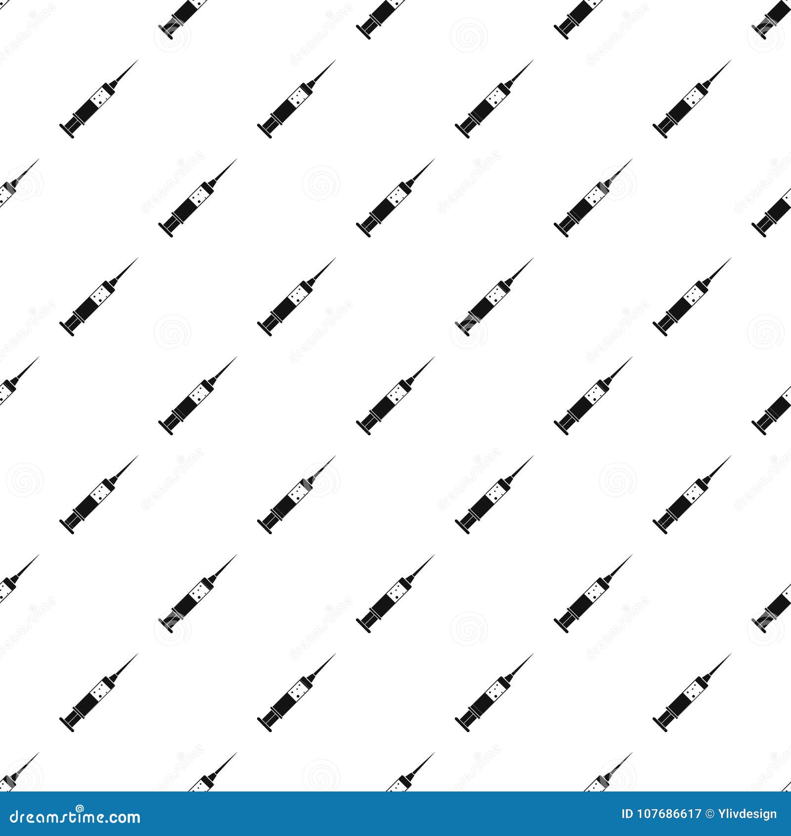 Injection Syringe Pattern Vector Stock Vector - Illustration of needle ...