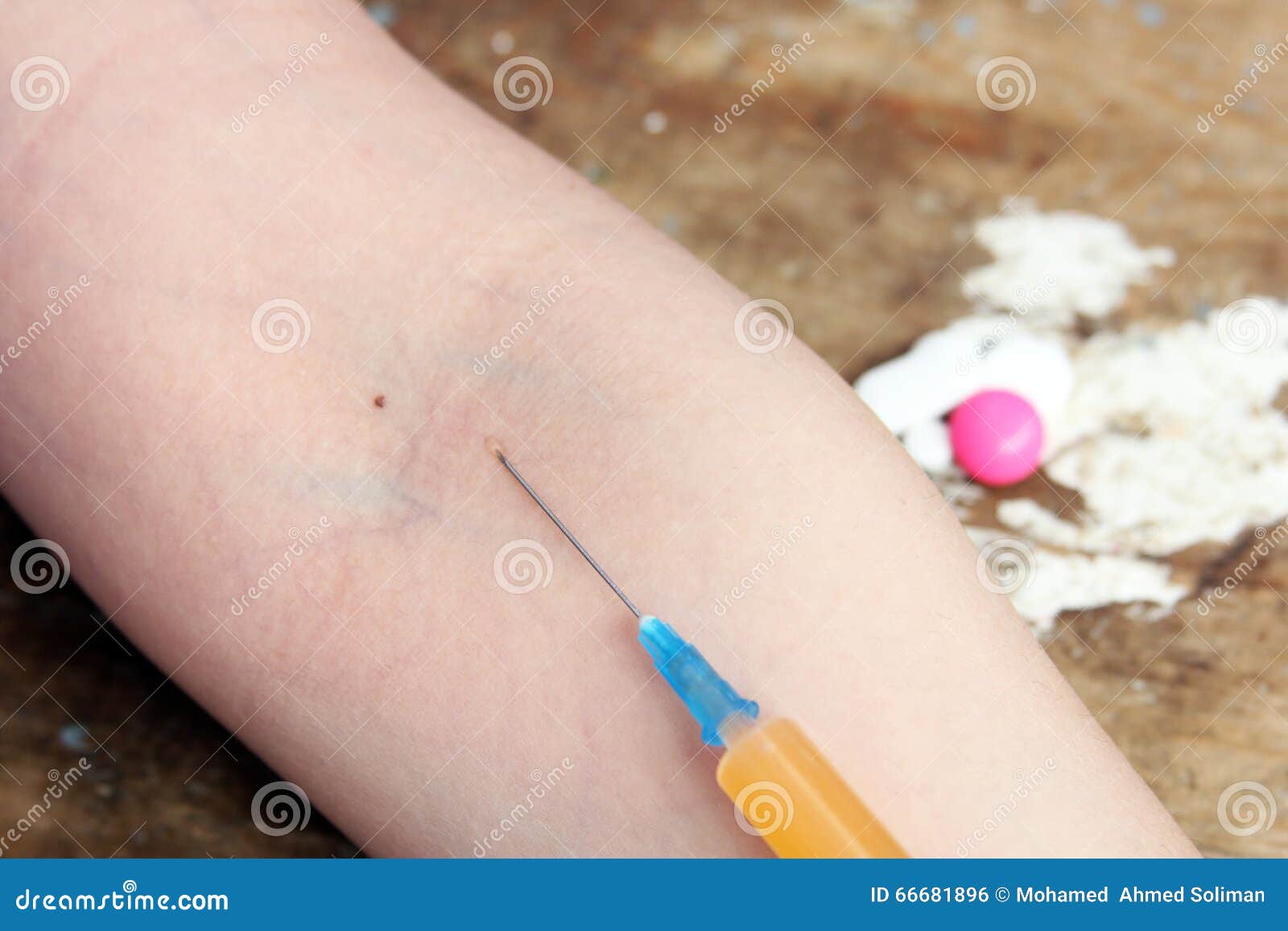 Injection with syringe stock photo. Image of pharmacy - 66681896