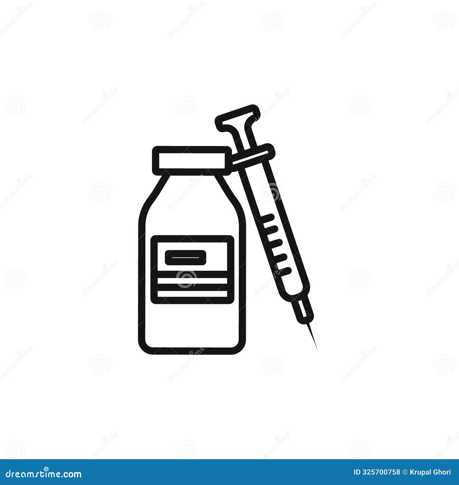 Injection Vial Icon Vector Set Collection for Web Stock Vector ...