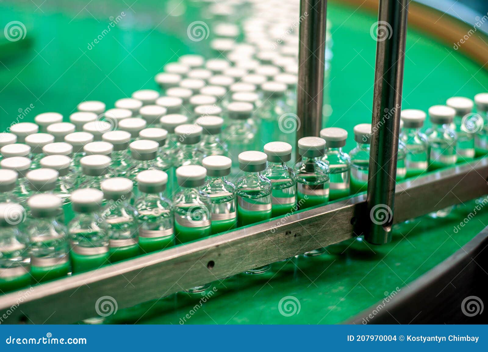 Injection Vials on the Production Line Stock Photo - Image of covid ...