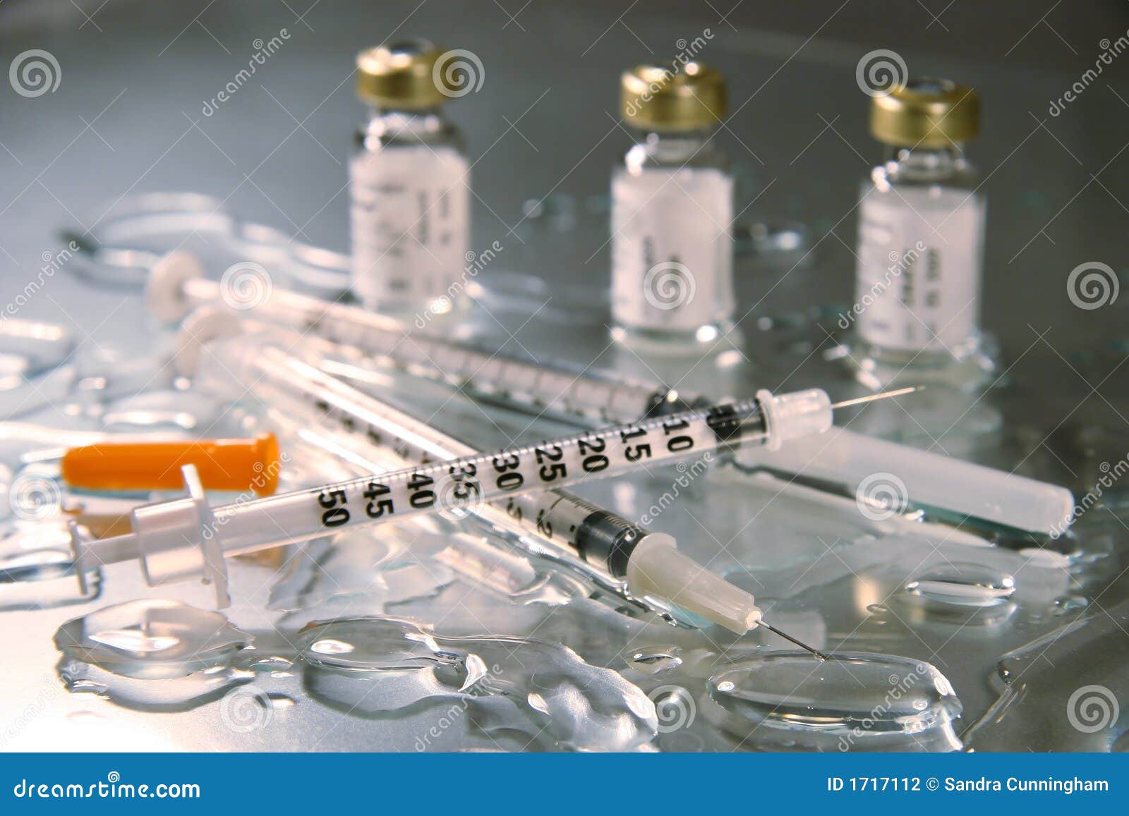 Injections and syringes stock photo. Image of needle, plain - 1717112