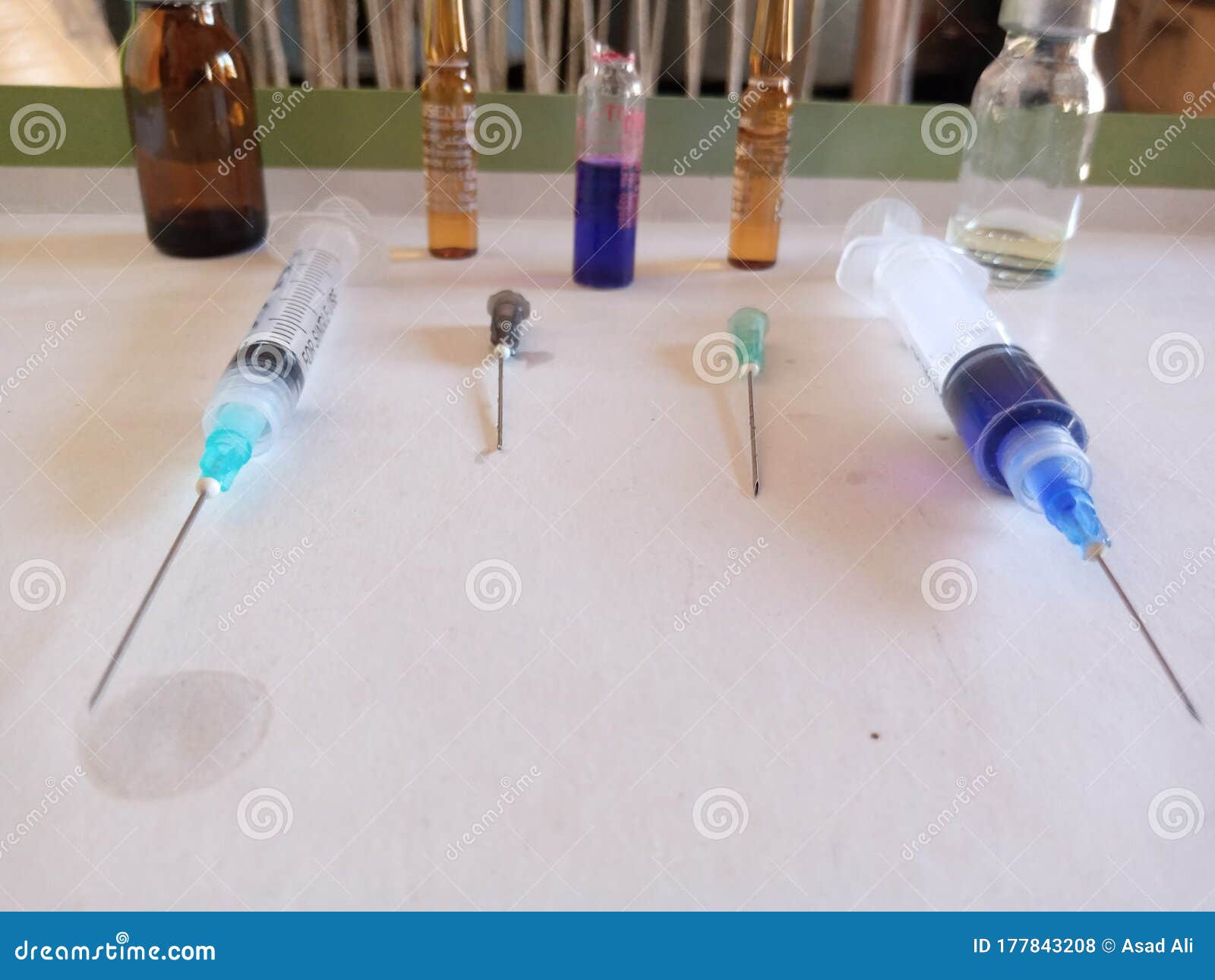 Injections In Syringes With Pink Fluid Royalty-Free Stock Photo ...