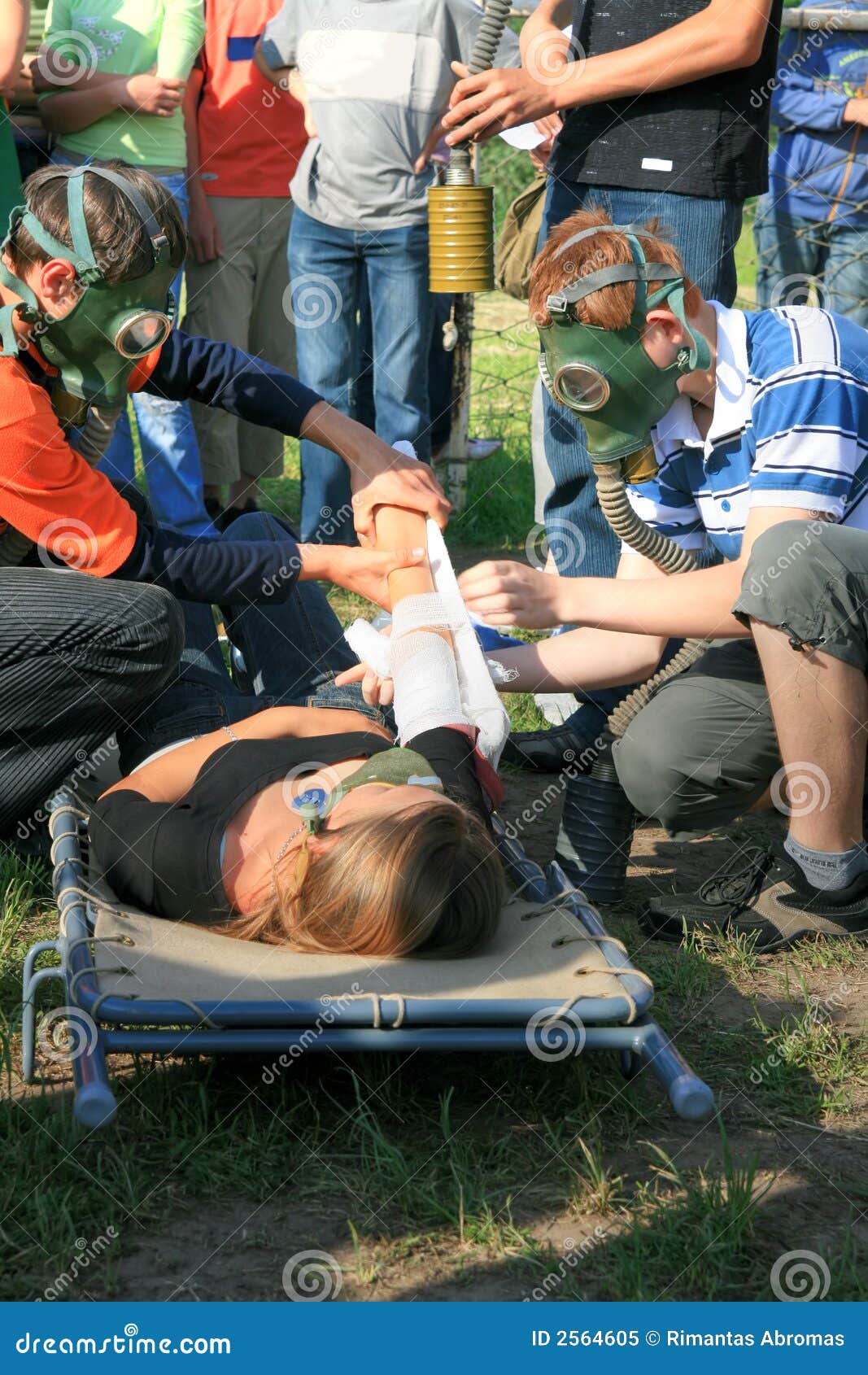 Injured stock image. Image of injured, bandage, boys, mandrel - 2564605