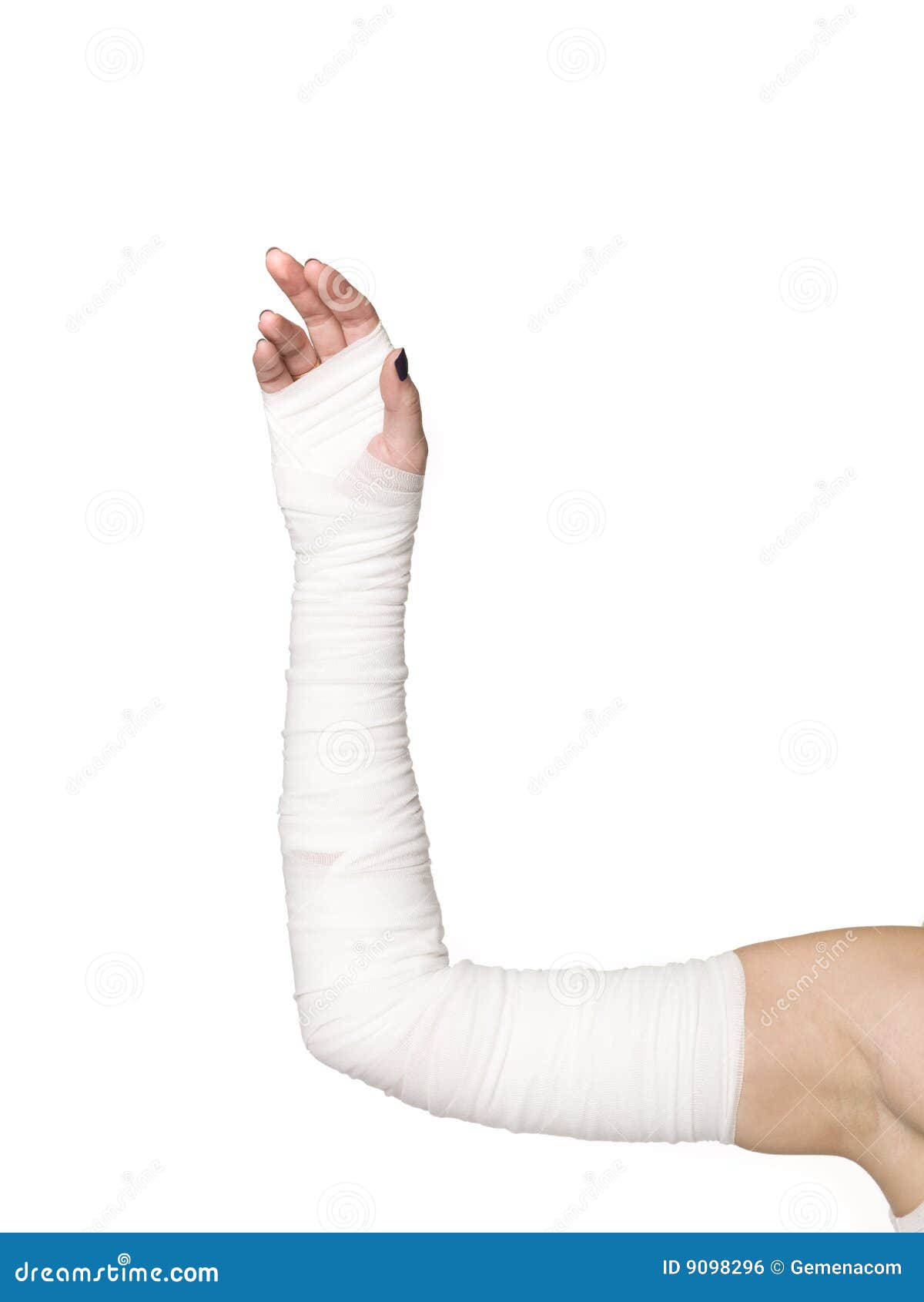 Injured arm stock photo. Image of bandage, sick, background - 9098296