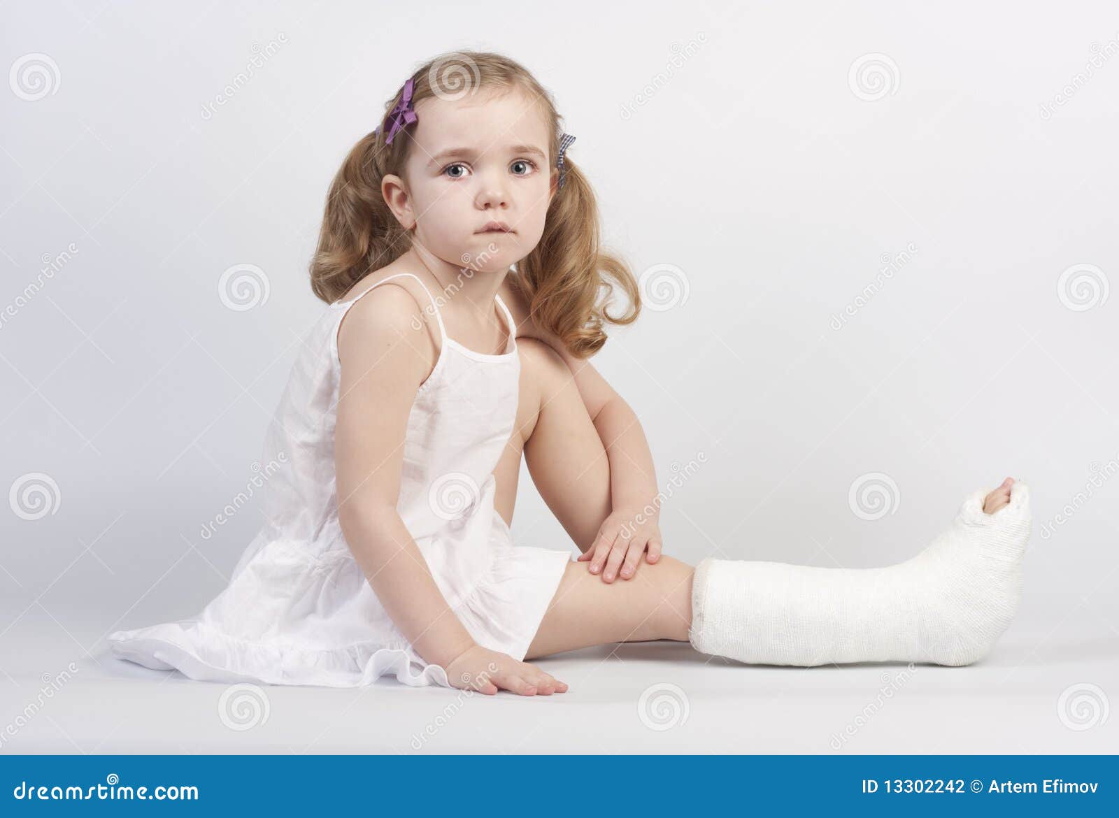 Injured girl stock photo. Image of health, hair, girl - 13302242