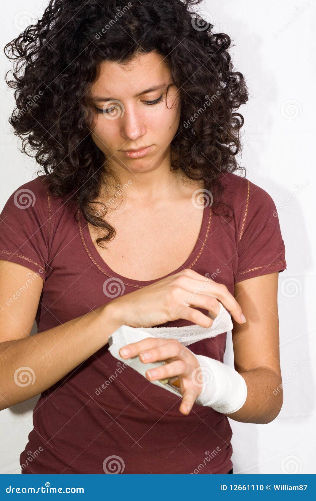 Injured hand stock photo. Image of hand, person, health - 12661110