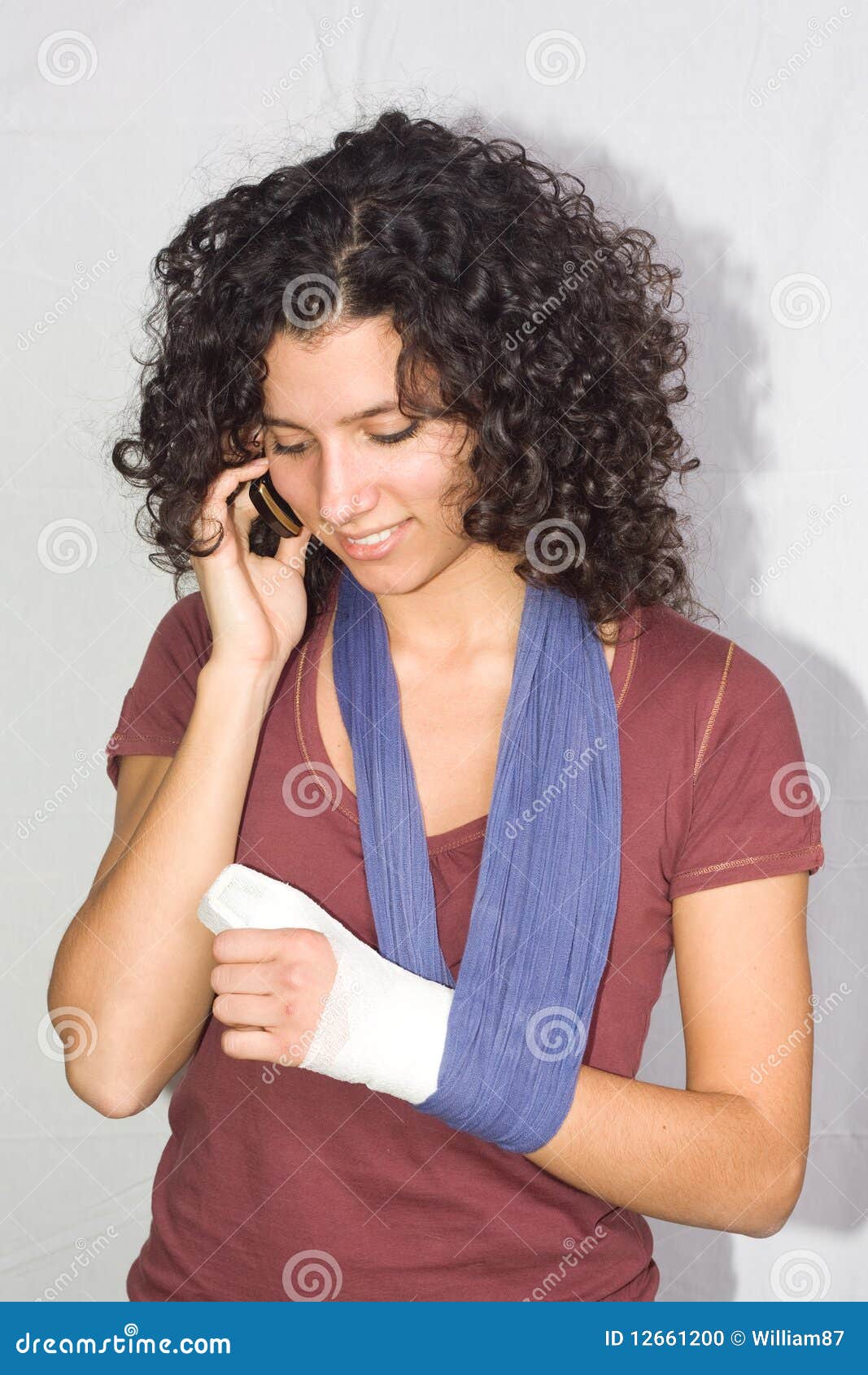 Injured hand stock photo. Image of caucasian, hold, treat - 12661200