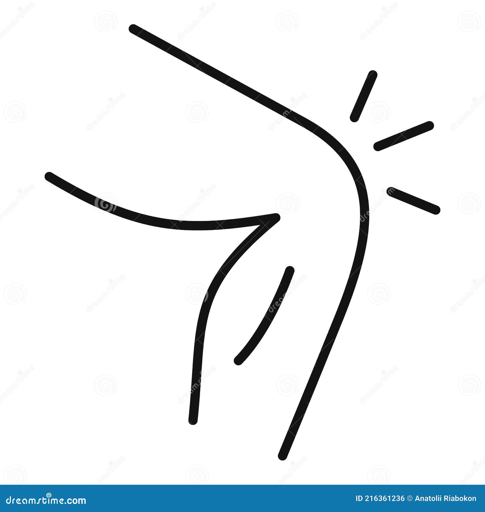 Knees Clipart Black And White