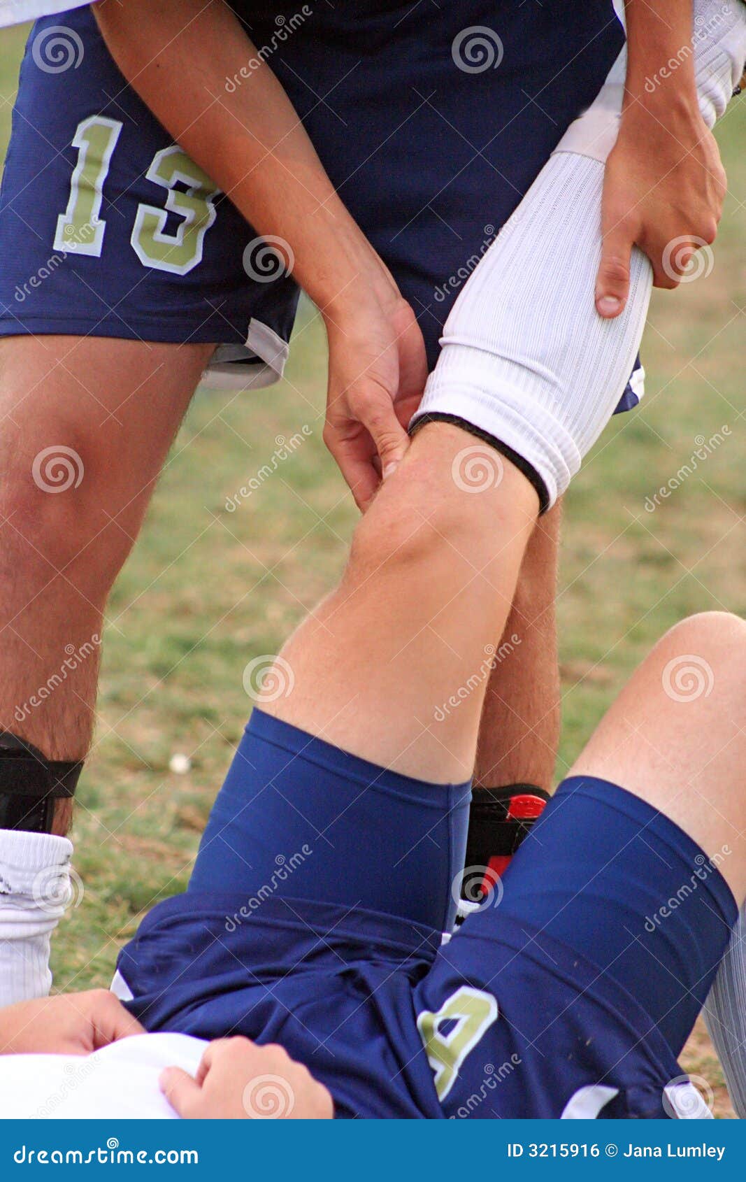 Injured Leg stock photo. Image of sport, uniform, injure - 3215916