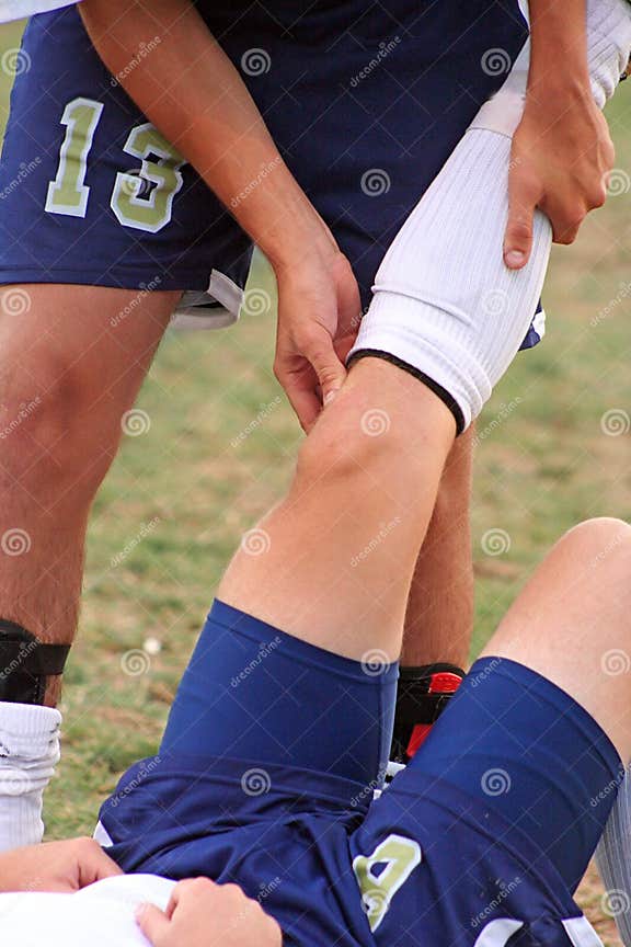 Injured Leg stock photo. Image of sport, uniform, injure - 3215916