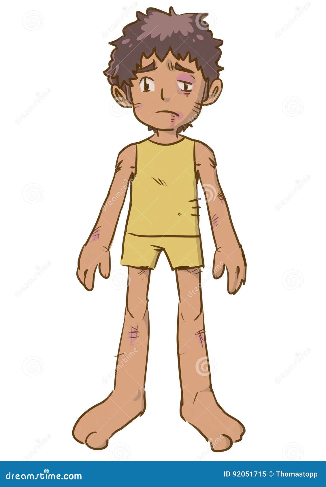 Injured stock illustration. Illustration of wounded, wound - 92051715