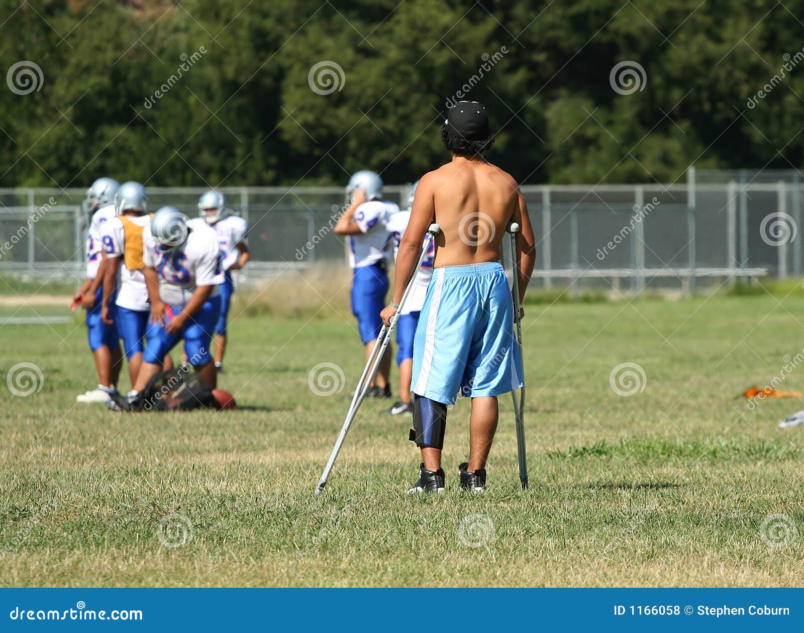 Injured Player stock photo. Image of preseason, injured - 1166058