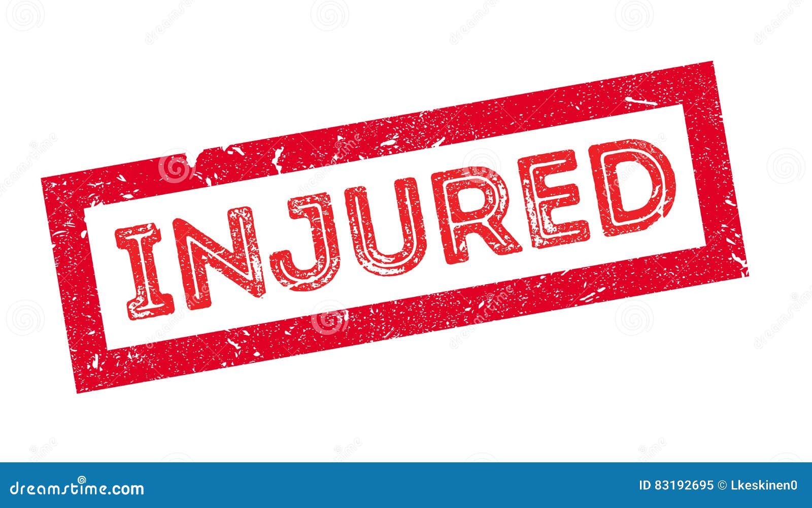 Injured rubber stamp stock illustration. Illustration of broken - 83192695