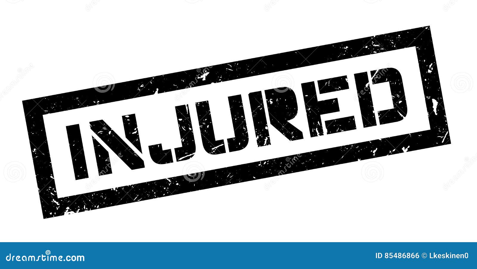 Injured rubber stamp stock illustration. Illustration of damage - 85486866