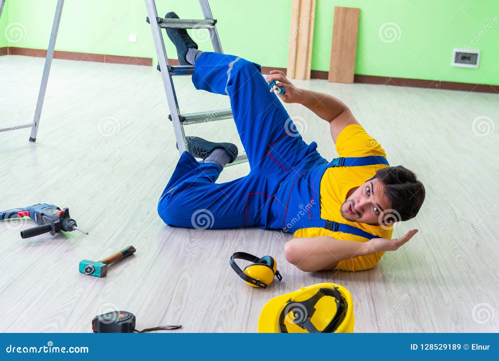 The Injured Worker at the Work Site Stock Image - Image of painful ... The Injured Worker at the Work Site Stock Image - Image of painful ...