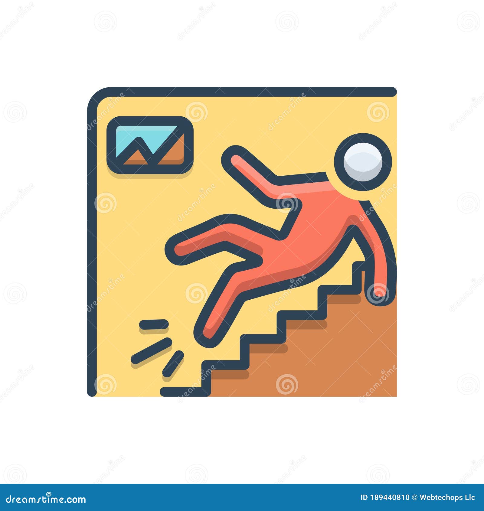 Color Illustration Icon for Injuries, Accident and Workplace Stock ...