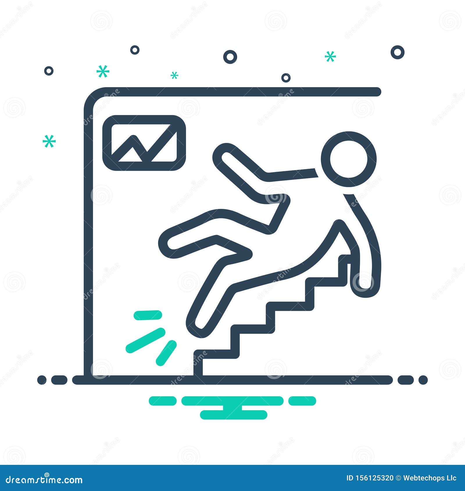 Black Mix Icon For Injuries, Workplace And Accident Vector Illustration ...