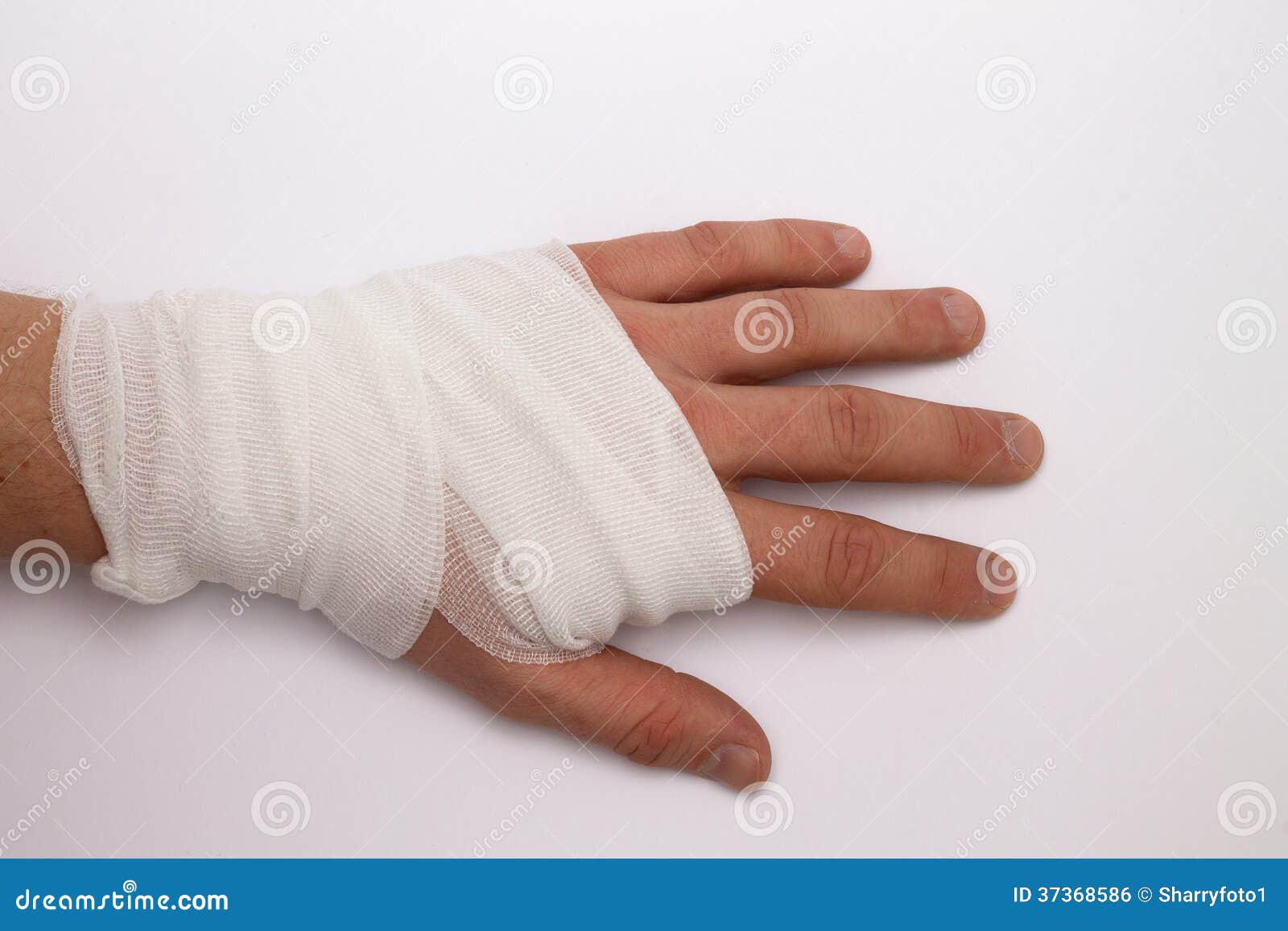 Injury stock photo. Image of hand, hospital, hurt, gauze - 37368586