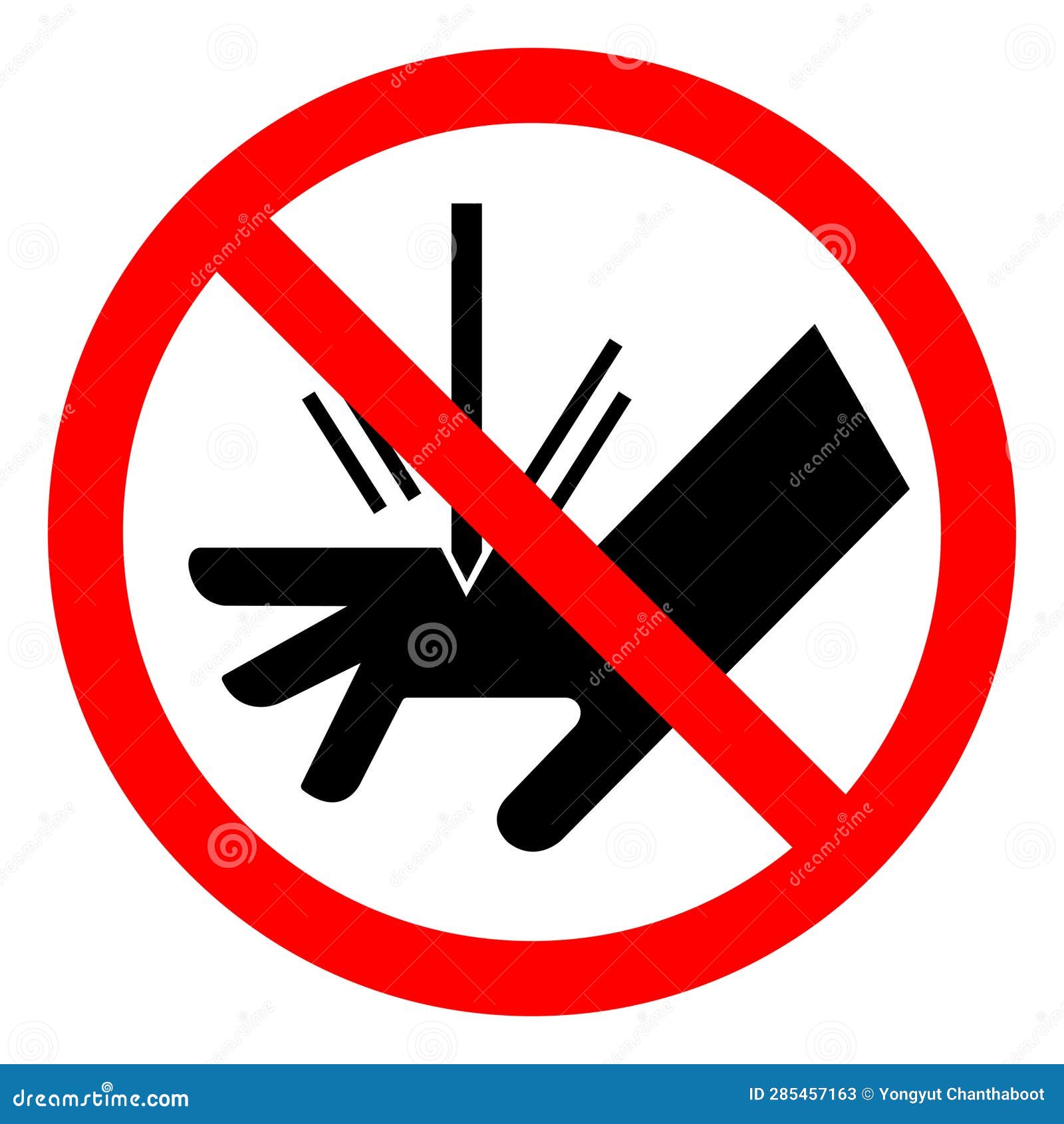 Injury Hazard Cut Hazard Hazard Symbol Sign, Vector Illustration ...