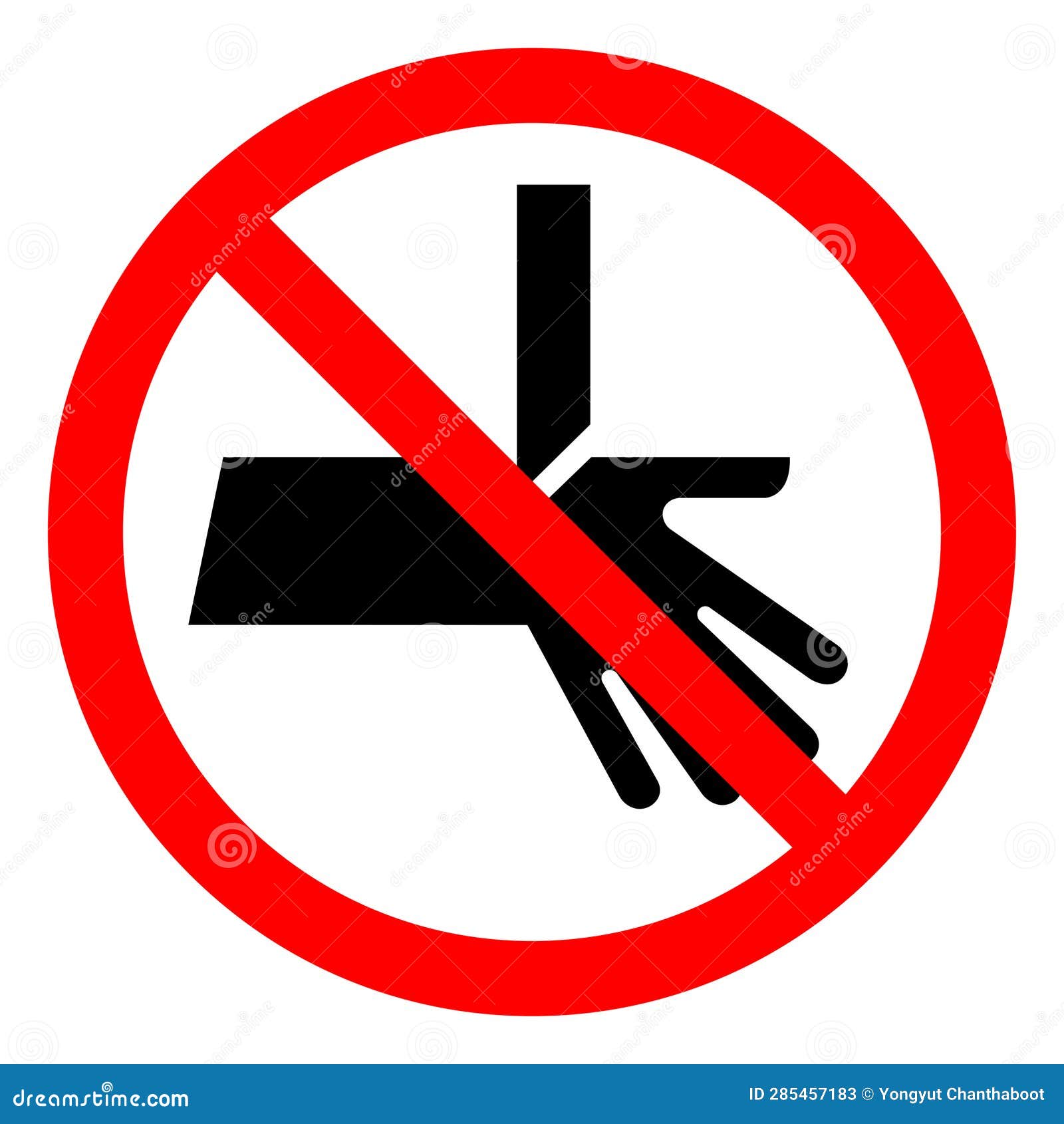 Injury Hazard Cutting Hazard Symbol Sign, Vector Illustration, Isolate ...