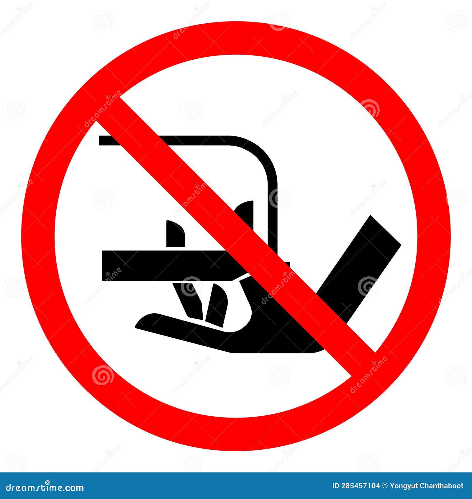 Injury Hazard Kickback Hazard Symbol Sign, Vector Illustration, Isolate ...