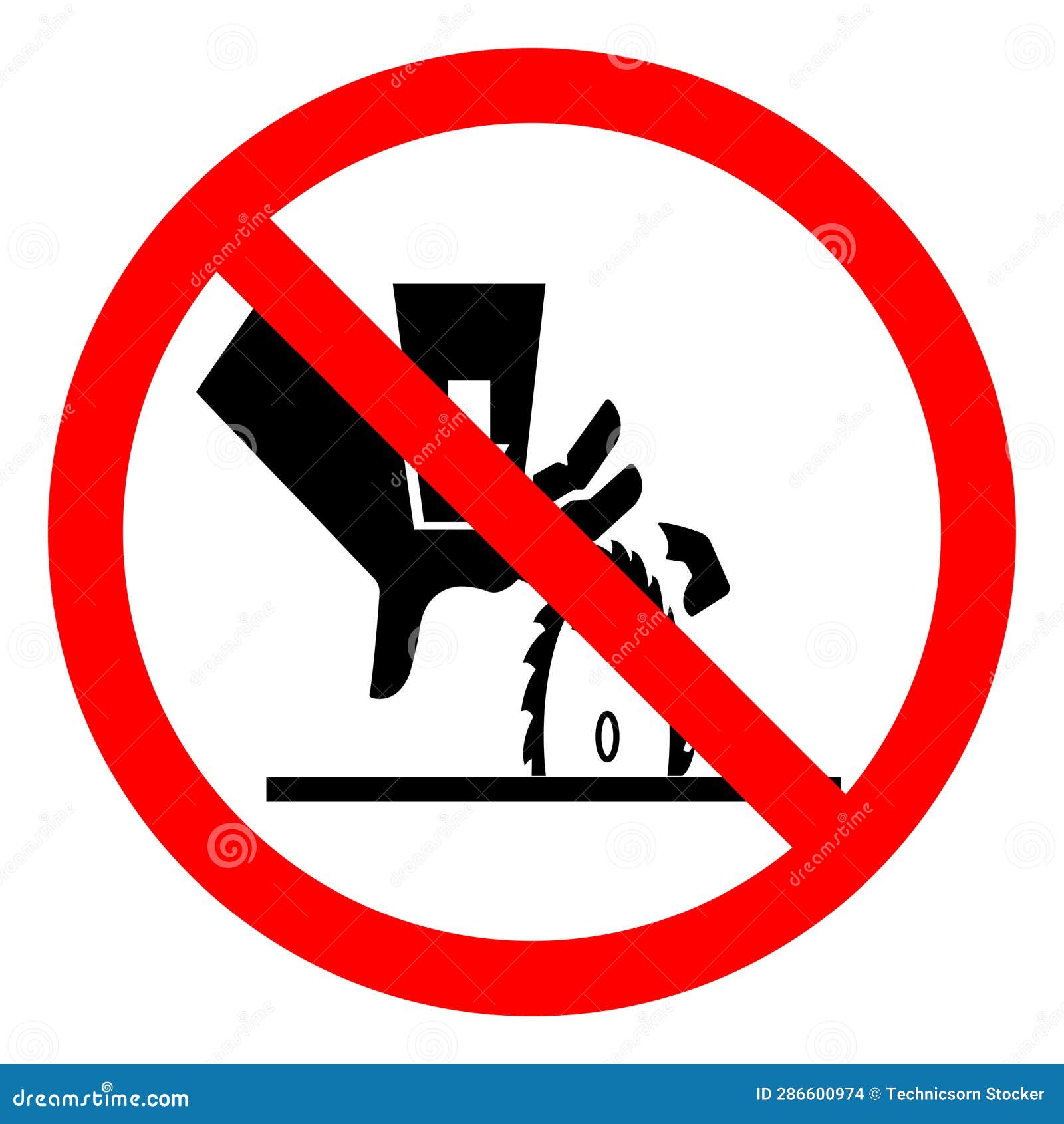 Injury Hazard Cutting Hazard Symbol Sign, Vector Illustration, Isolate ...