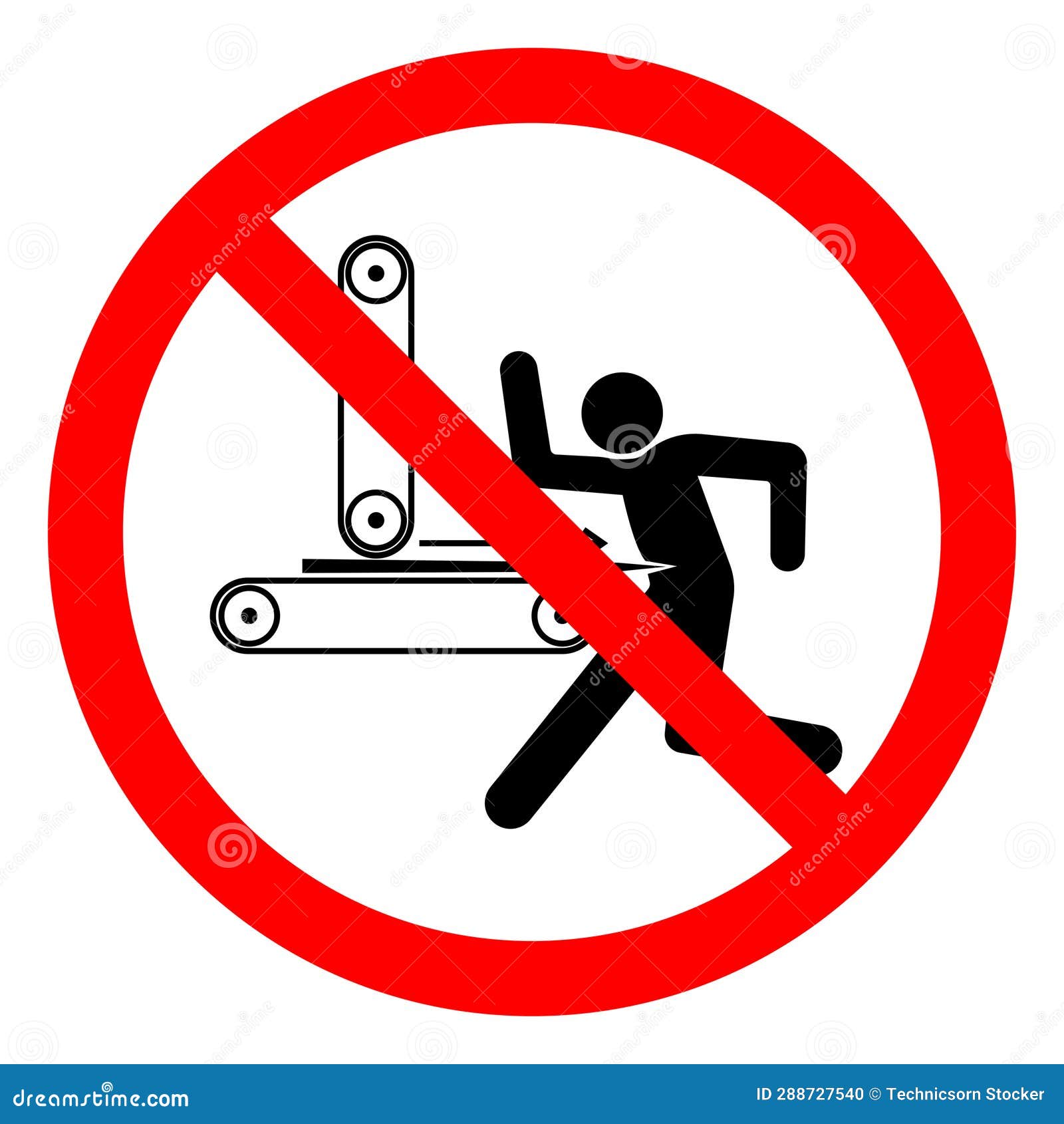 Injury Hazard Kickback Hazard Symbol Sign, Vector Illustration, Isolate ...