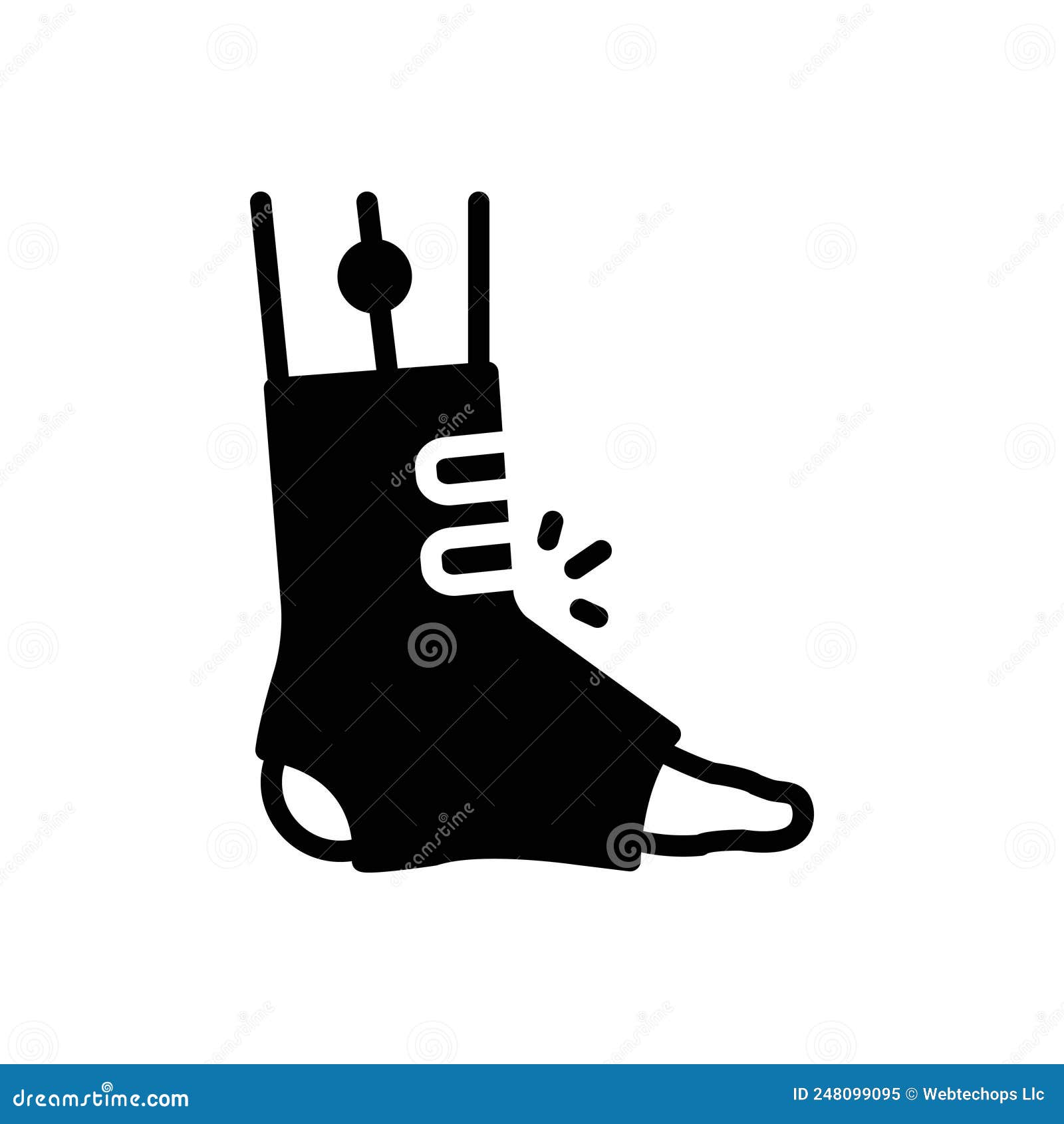 Black Solid Icon for Injury, Wound and Bruise Stock Vector ...