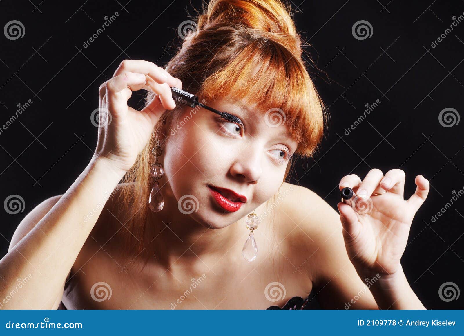 Ink stock photo. Image of beautician, gorgeous, hair, isolated - 2109778