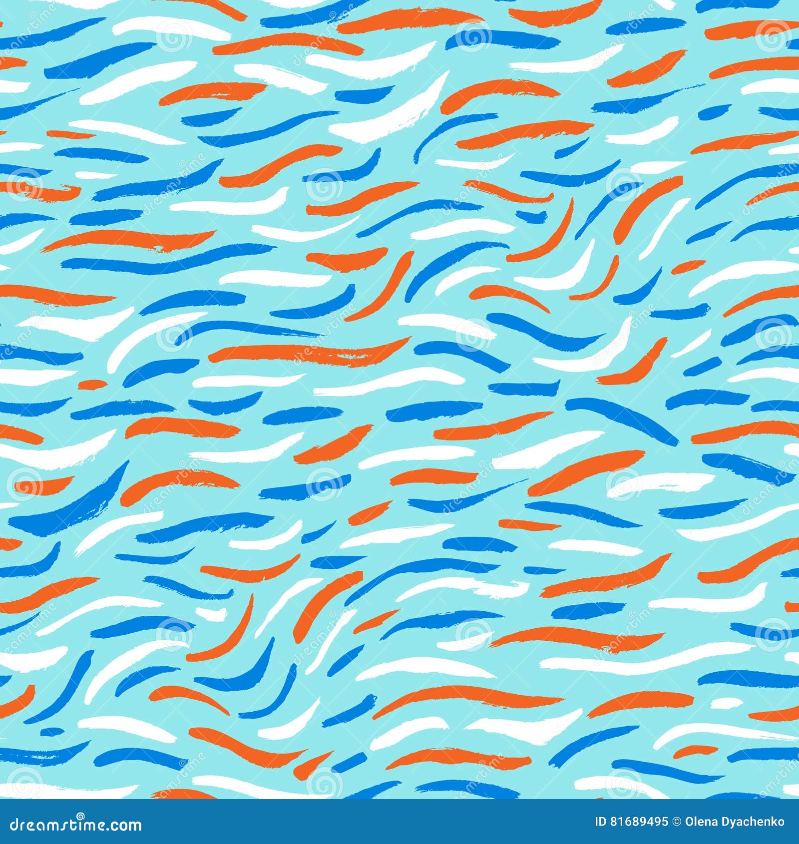 Ink Abstract Seamless Pattern. Background with Artistic Strips I Stock ...