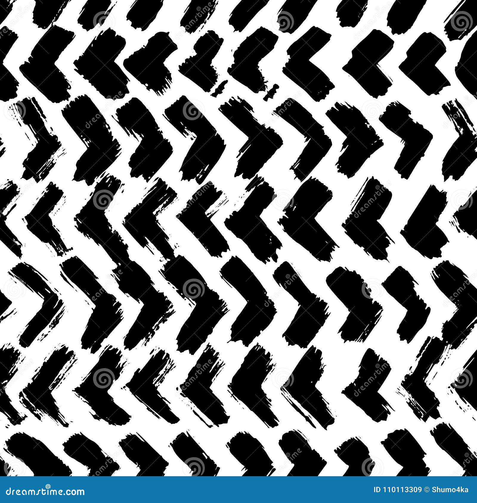 Ink Abstract Seamless Pattern. Background with Artistic Strokes in ...