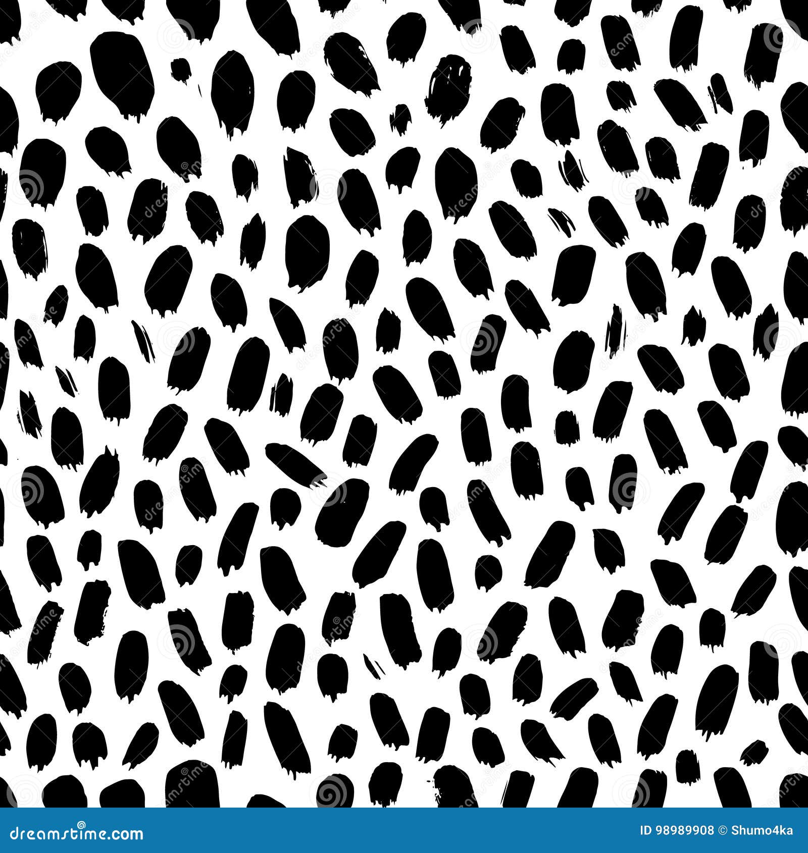 Ink Abstract Seamless Pattern. Background with Artistic Strokes in ...