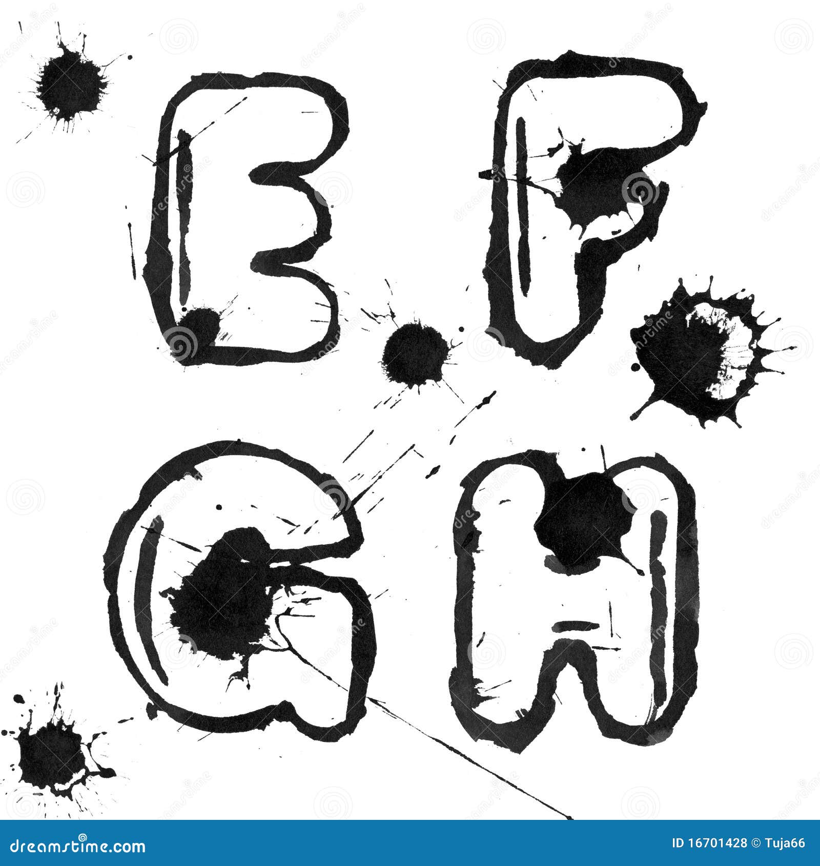 Ink alphabet stock illustration. Illustration of alphabet - 16701428