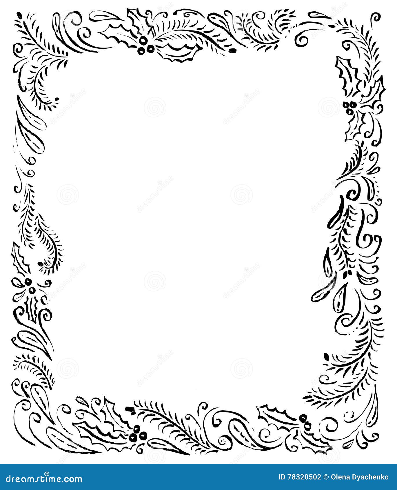 Pine Tree Page Border