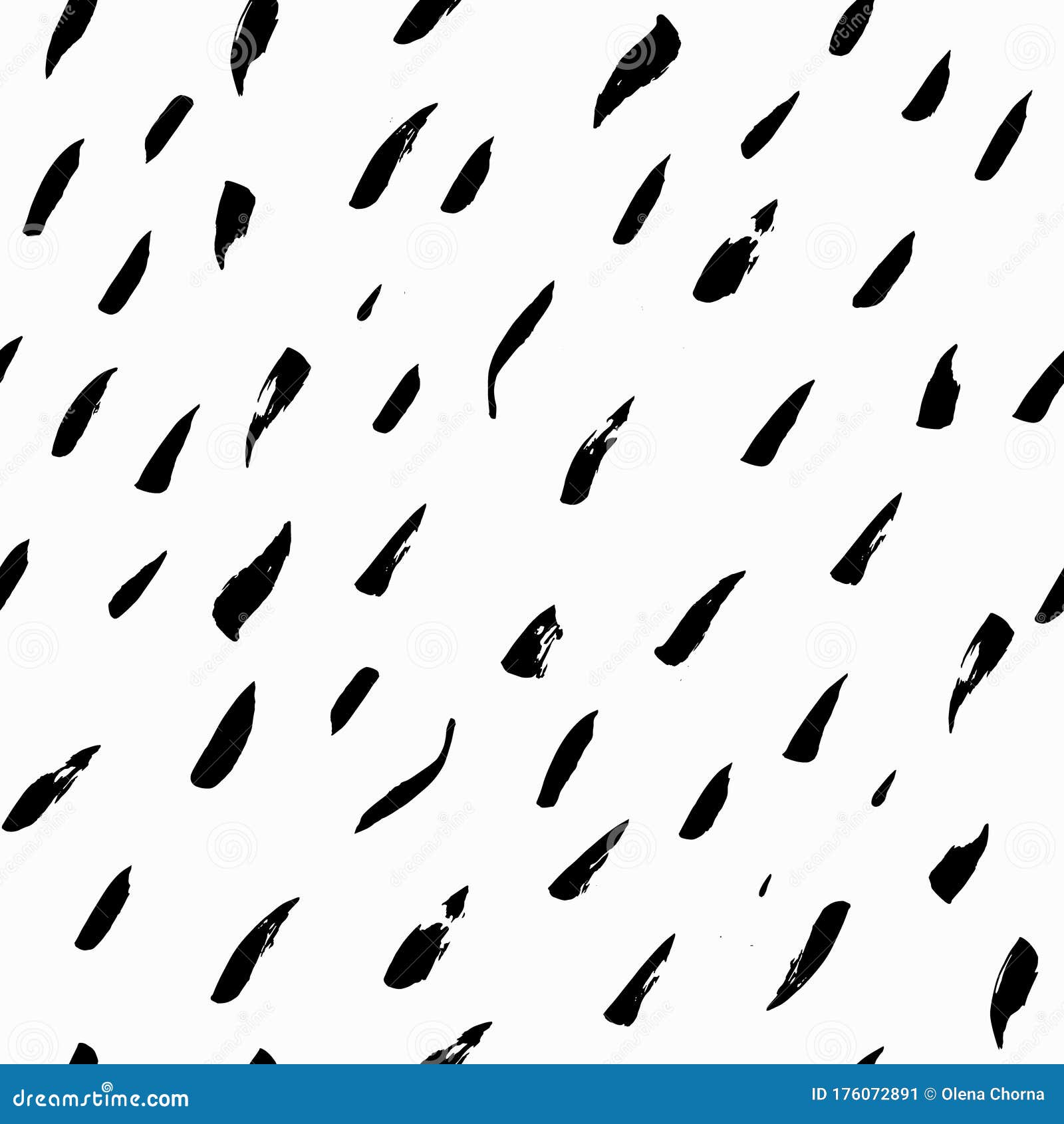 Dashes Lines Symbols Hand Drawn Multicolored Set Vector Illustration ...