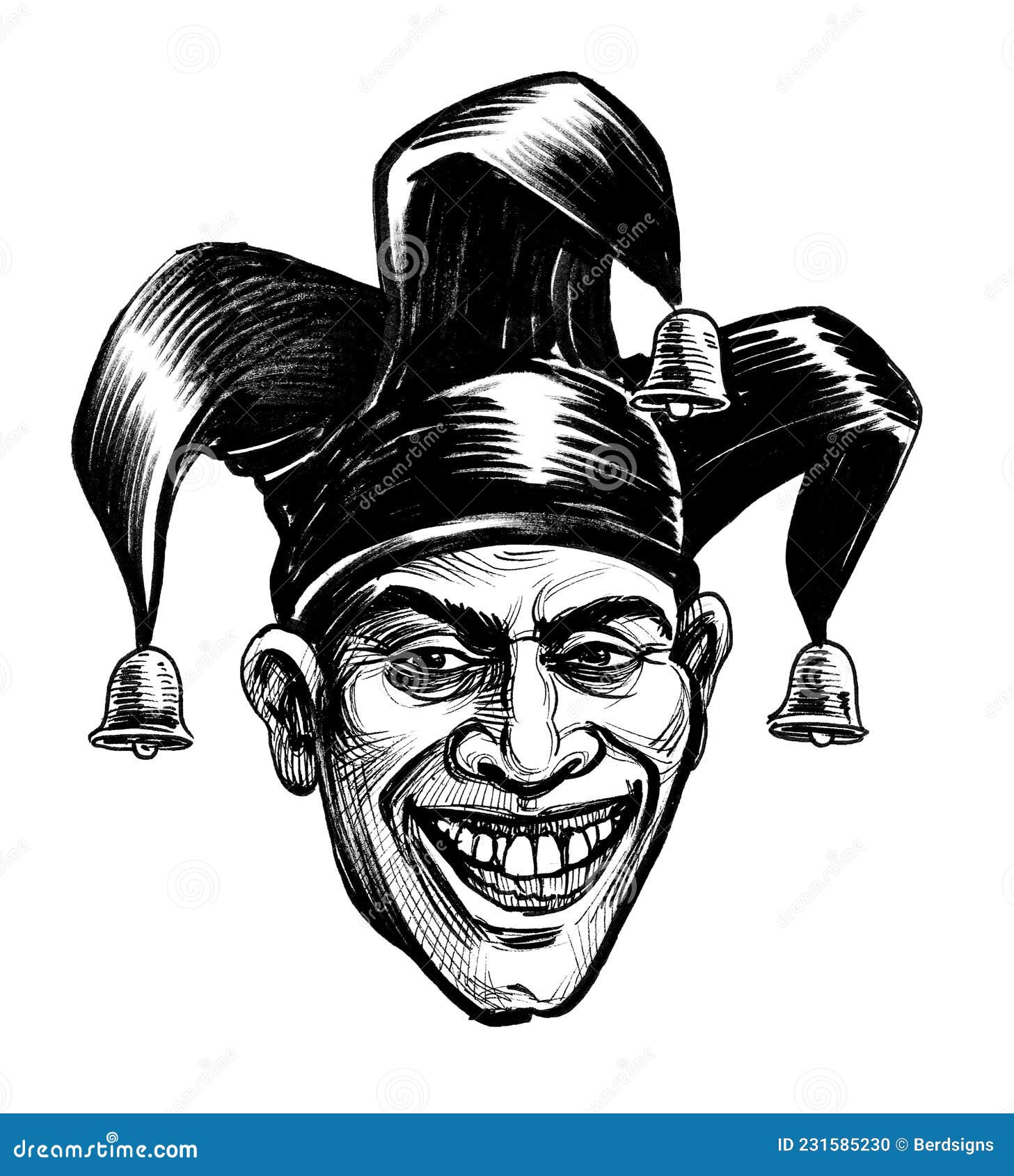 Laughing Jester Emoticon Emoji Vector Illustration | CartoonDealer.com ...