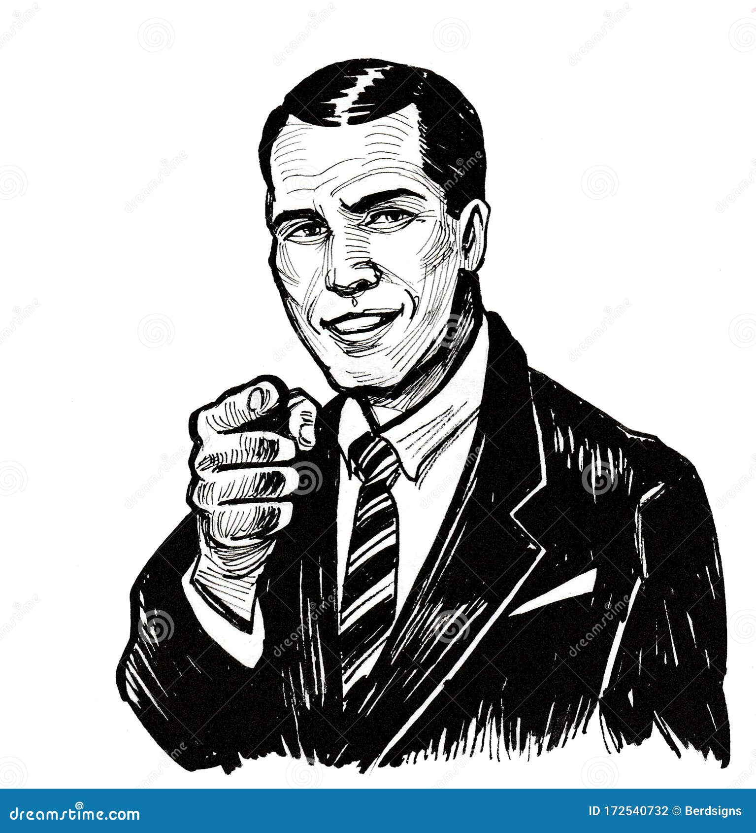 Man pointing at viewer stock illustration. Illustration of artwork ...