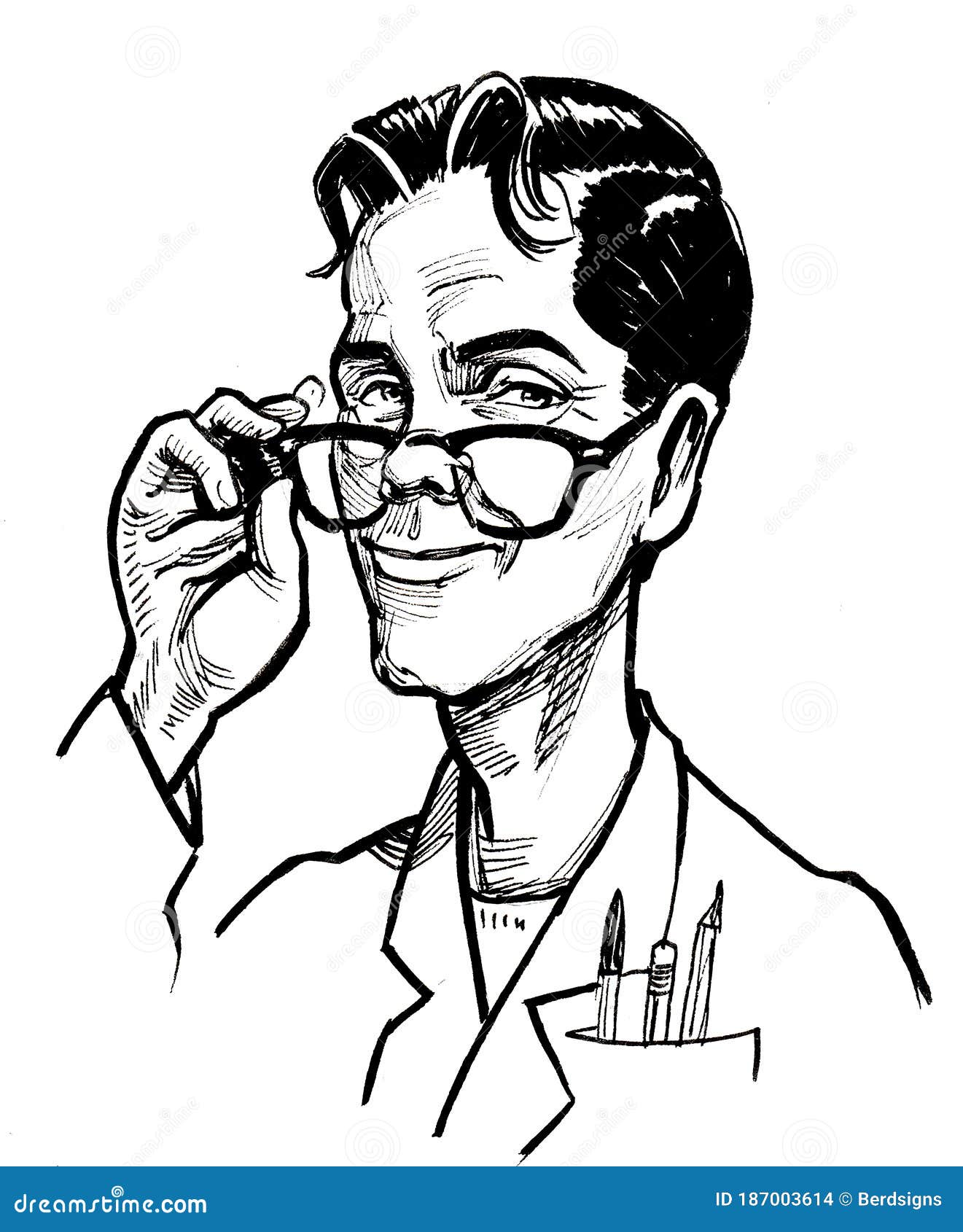 Scientist character stock illustration. Illustration of person - 187003614