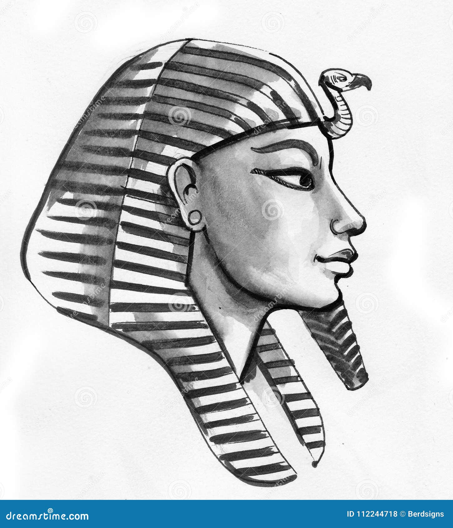 Pharaoh mask stock illustration. Illustration of background - 112244718