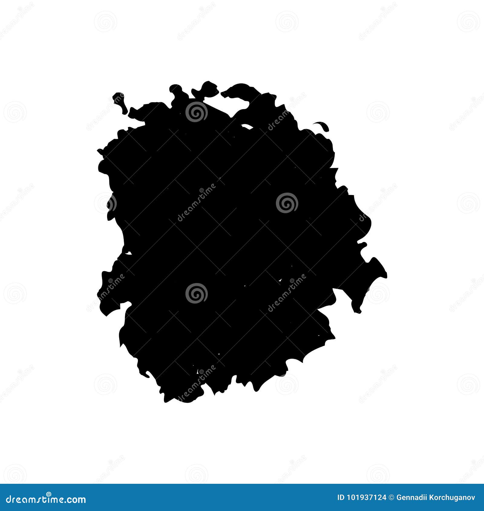 Ink blob or drop stock vector. Illustration of fluid - 101937124