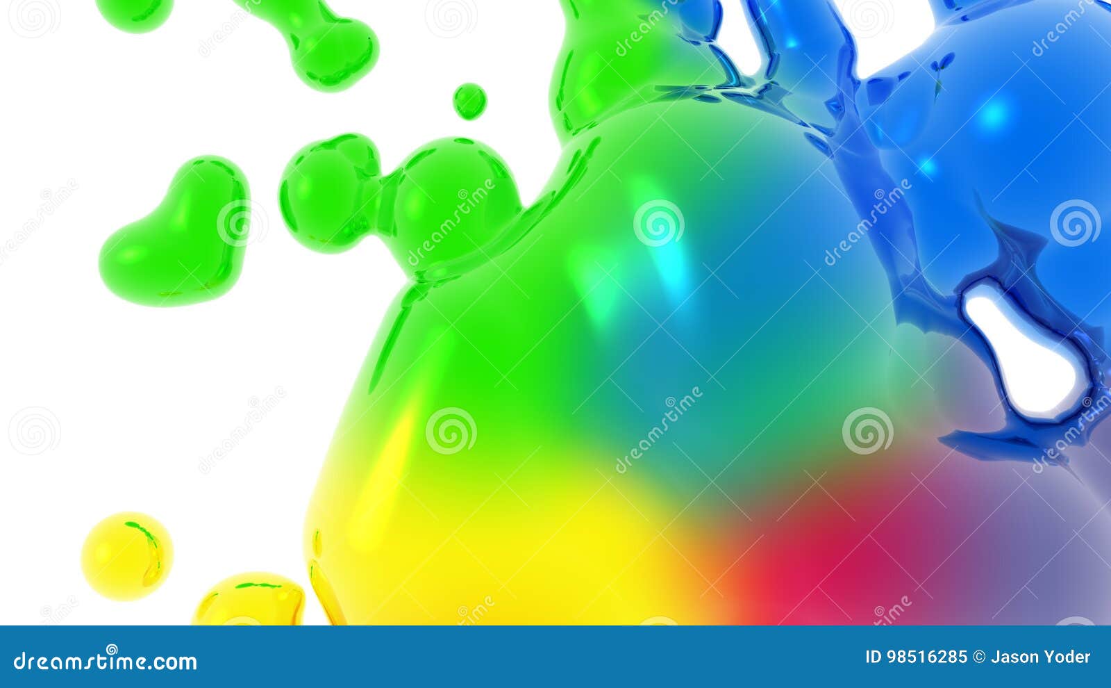 Ink Blob with White Copy Space Stock Illustration - Illustration of ...