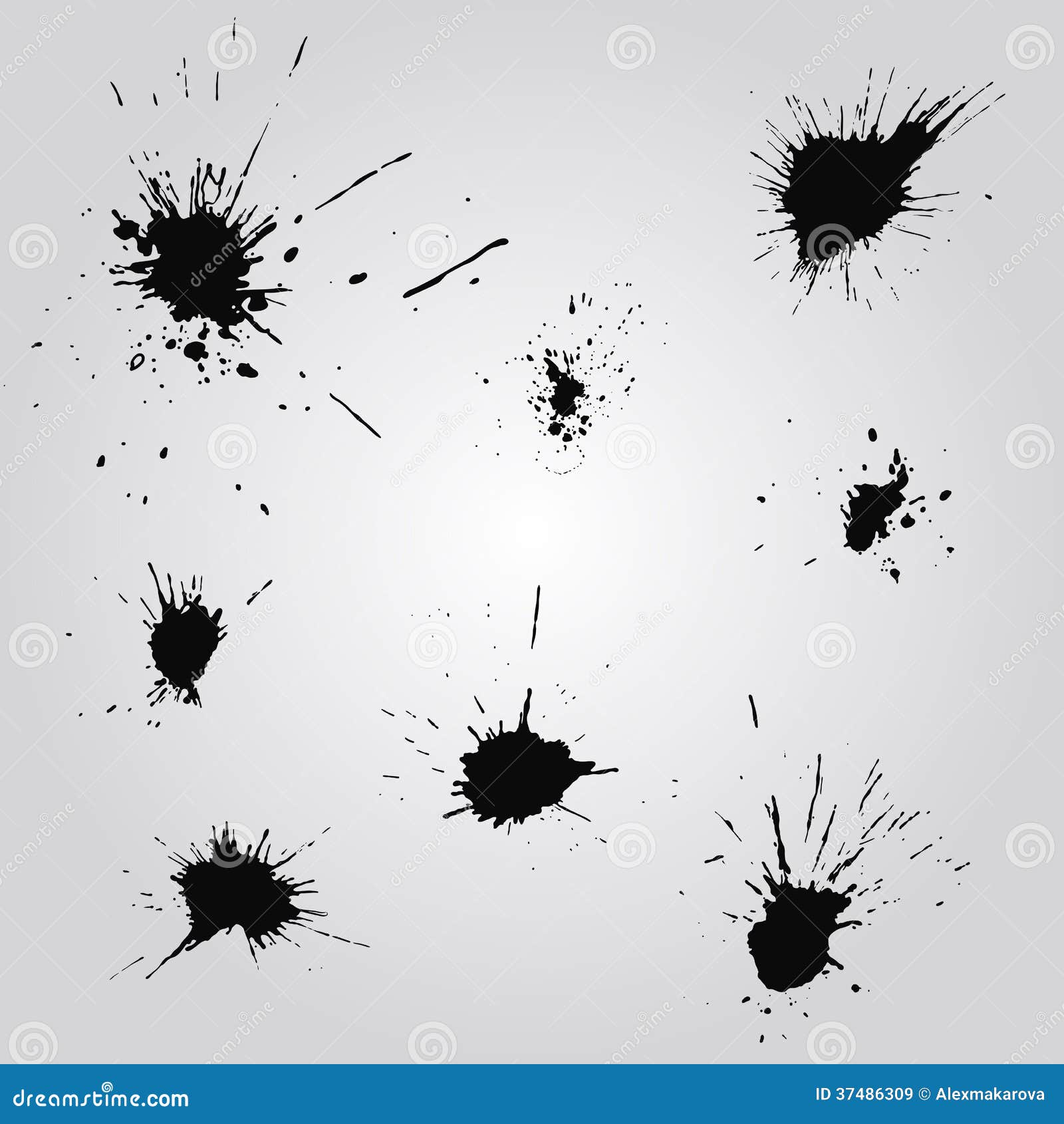 Ink blobs stock vector. Illustration of artwork, splash - 37486309