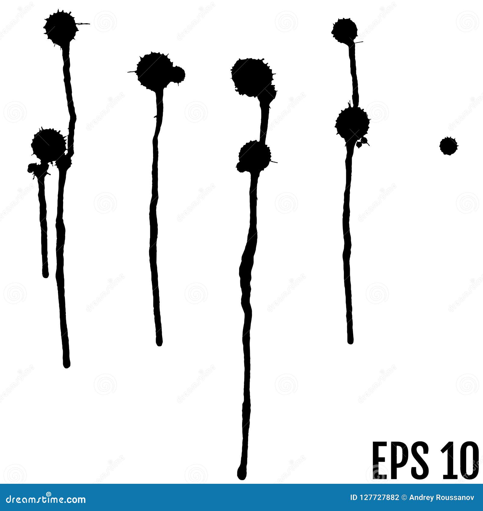 Ink Blobs Isolated Vector Illustration for Your Design Stock Vector ...