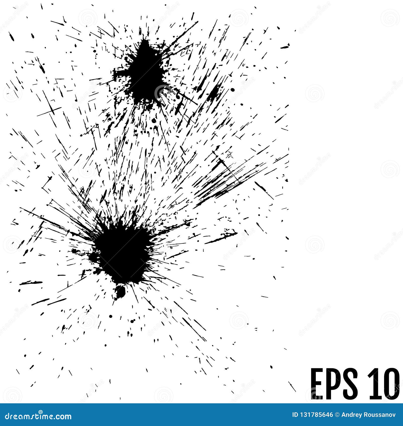 Ink Blobs Isolated Vector Illustration for Your Design Stock Vector ...