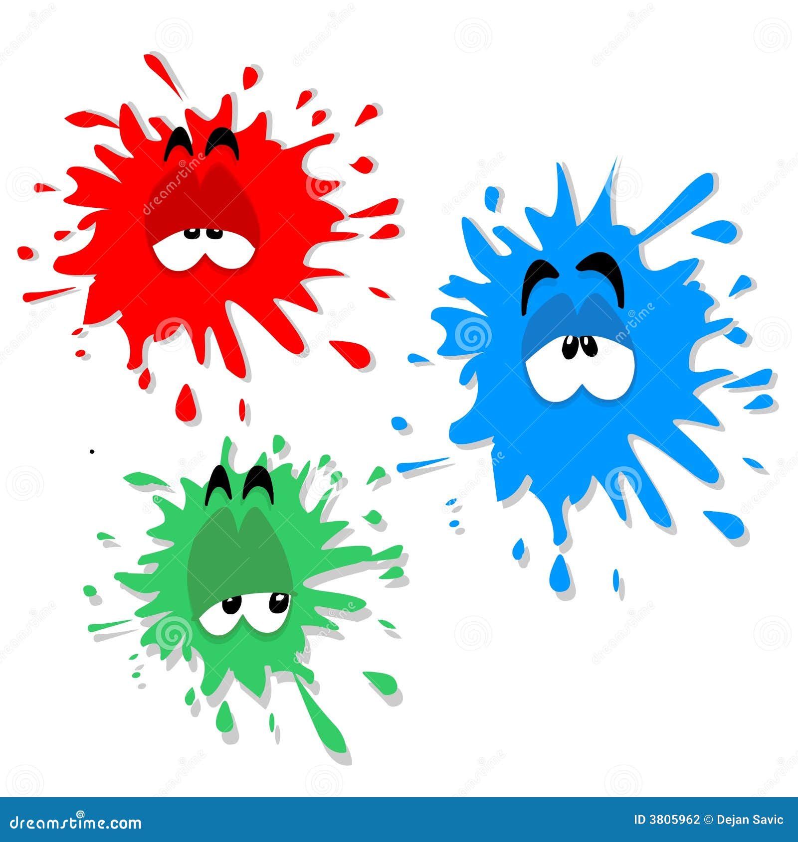 Ink blot characters stock illustration. Illustration of blotter - 3805962