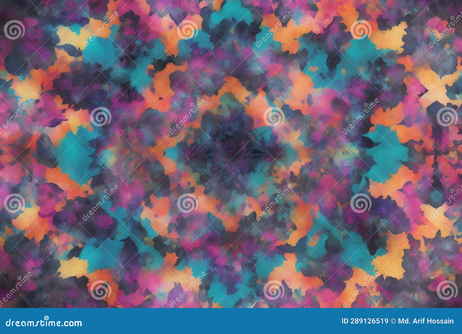 Ink Blot Seamless Pattern Generated by Ai Stock Illustration ...