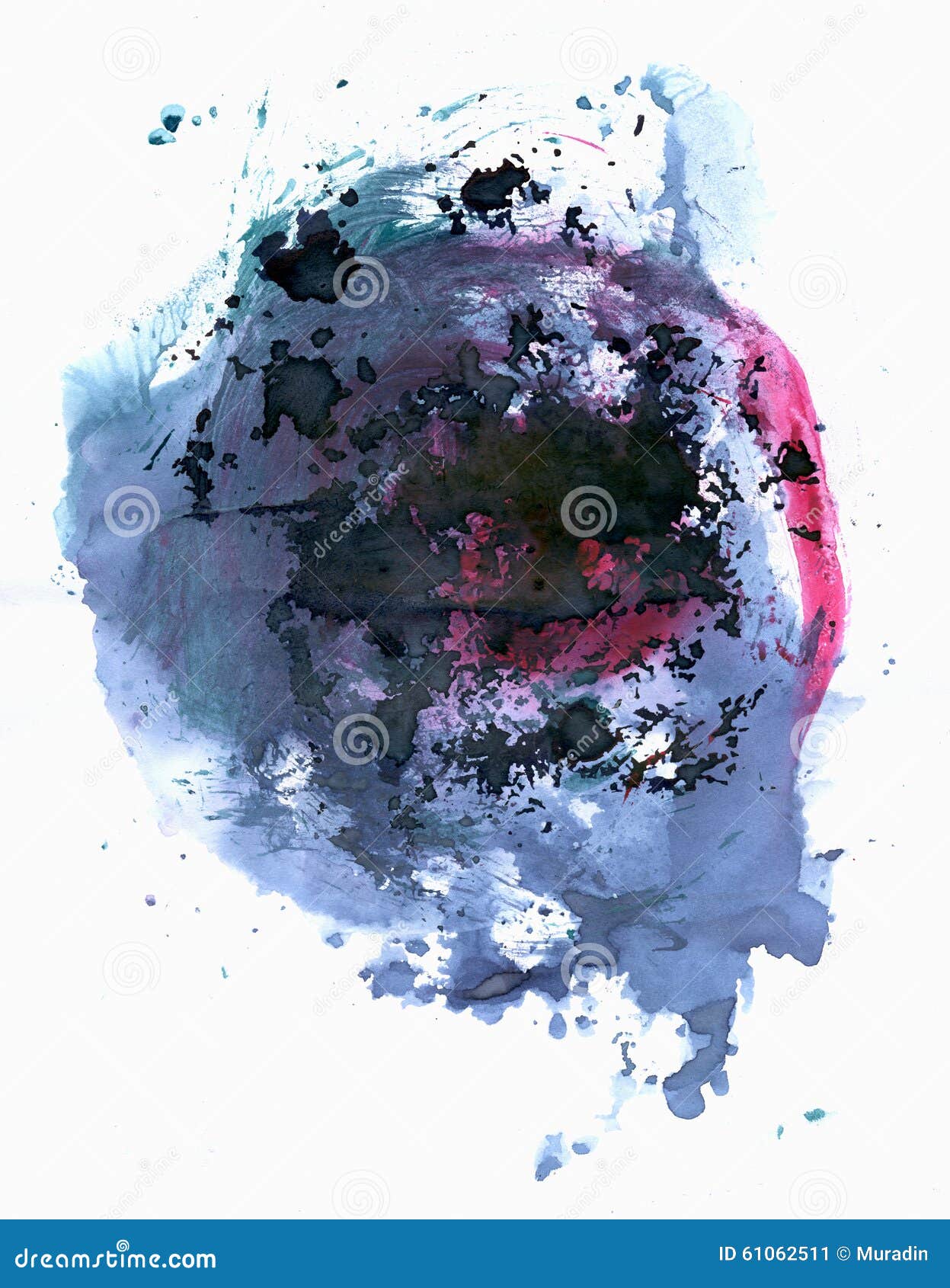 Ink blotch stock illustration. Illustration of random - 61062511