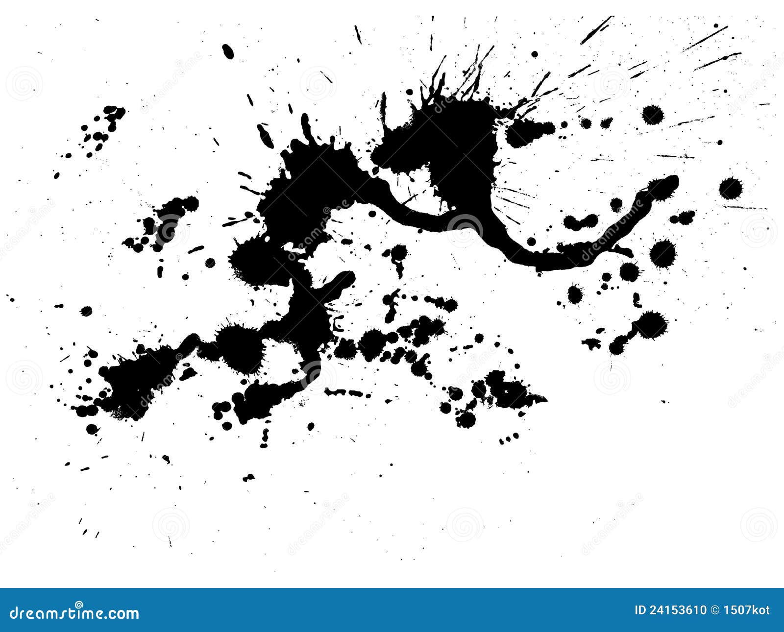 Ink blots stock vector. Illustration of decorative, fluid - 24153610