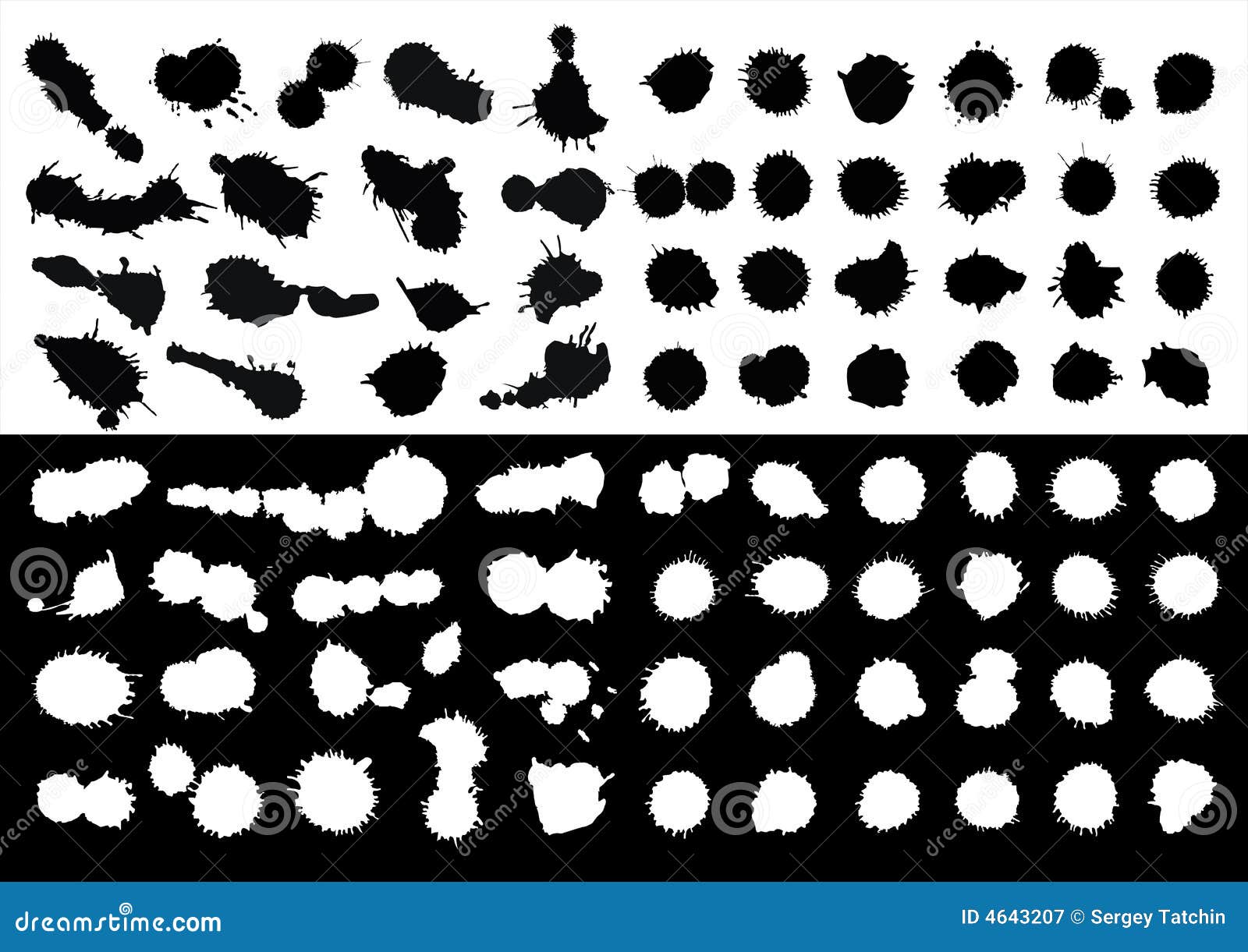 Ink blots stock vector. Illustration of blot, print, card - 4643207
